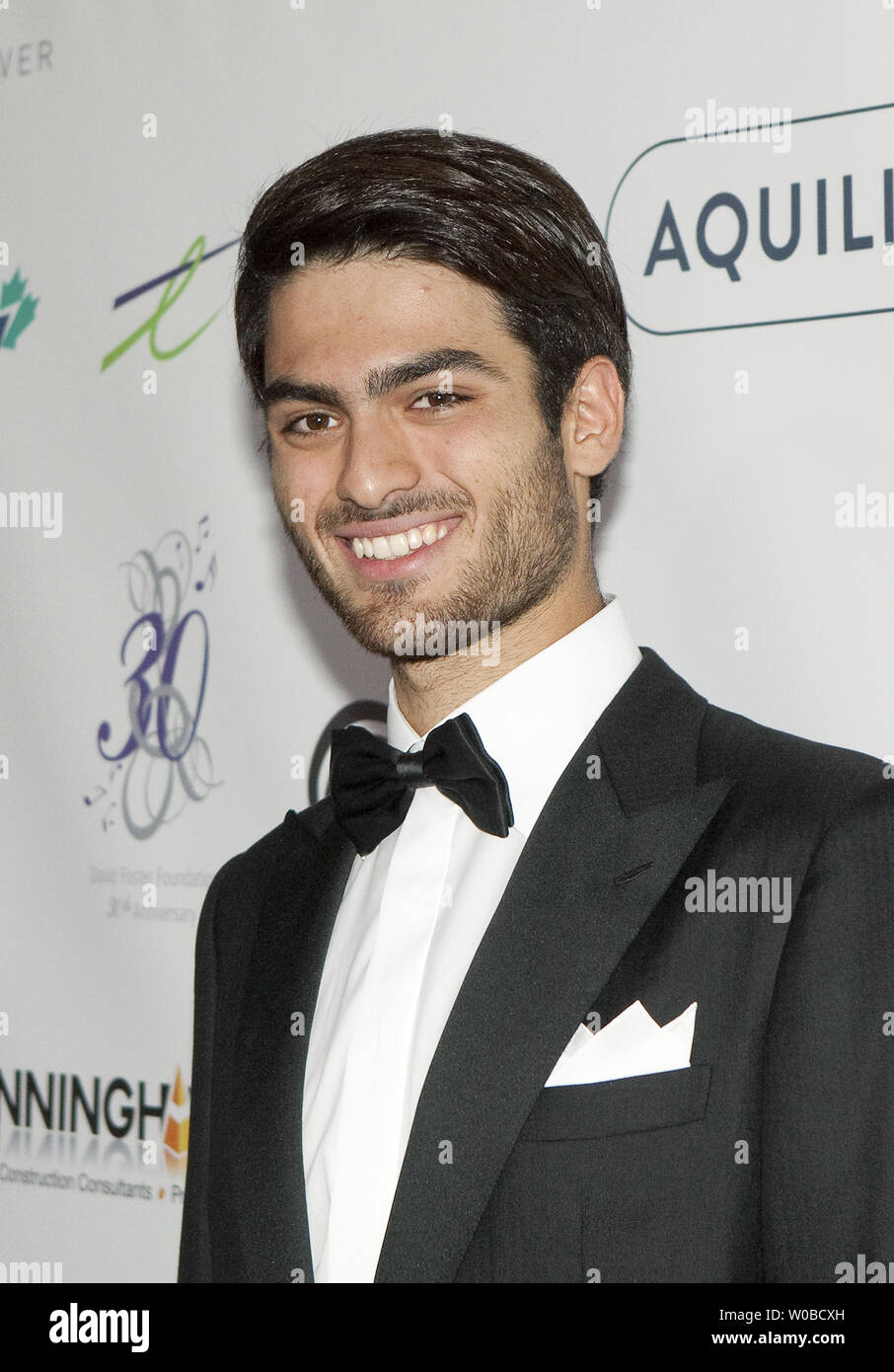 Opera singer Matteo Bocelli arrives on the Red Carpet at the star ...