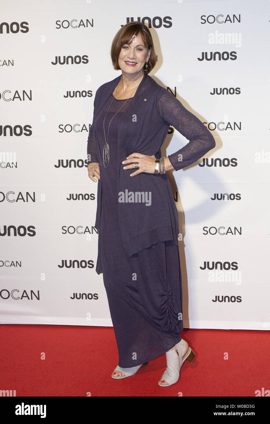 Denise Donlon arrives on the red carpet at the 2018 JUNO Gala Dinner ...