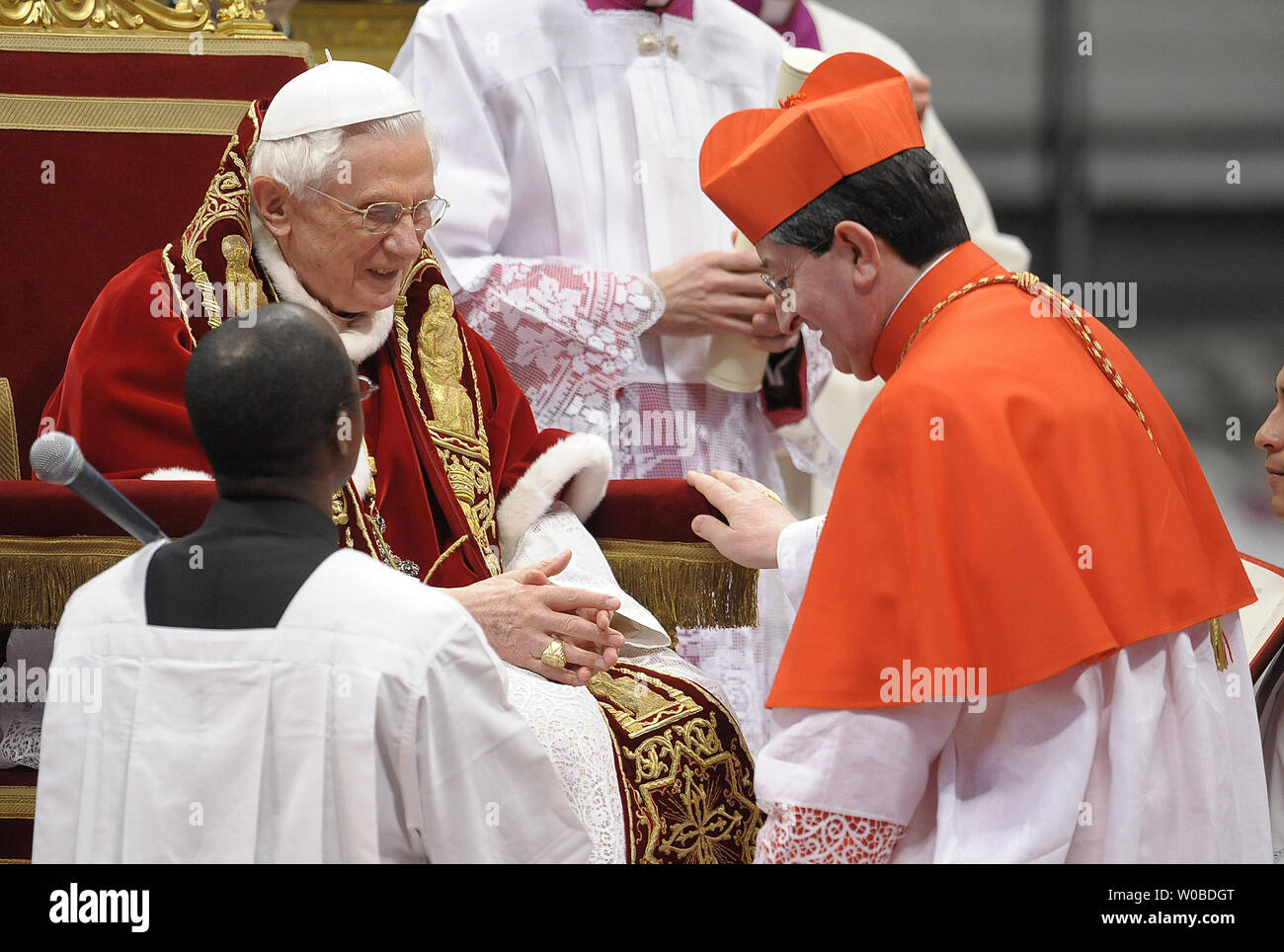 Pope Benedict XVI installs new Italian Cardinal Giuseppe Betori during ...