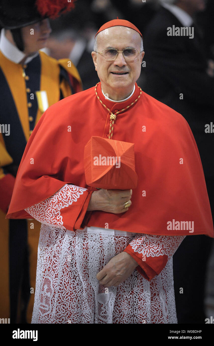 Secretary of State of His Holiness The Pope, Cardinal Tarcisio Bertone ...