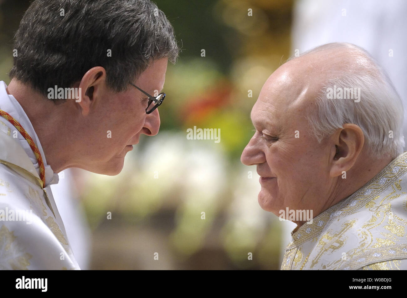 German Cardinal Rainer Maria Woelki (L) and Romanian Cardinal Lucian ...