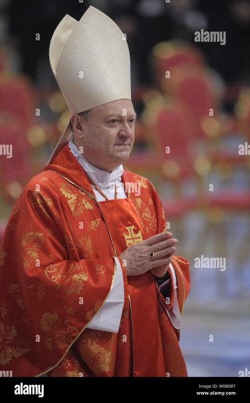 Cardinal Gianfranco Ravasi participates in a Mass for the election of a ...