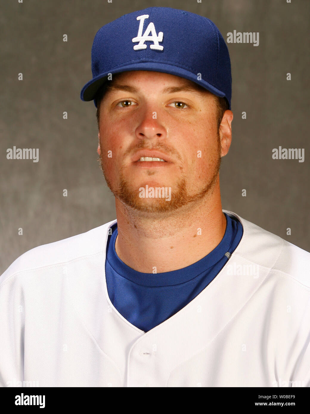 Los Angeles Dodgers pitcher Zach Hammes poses for the camera on Major ...