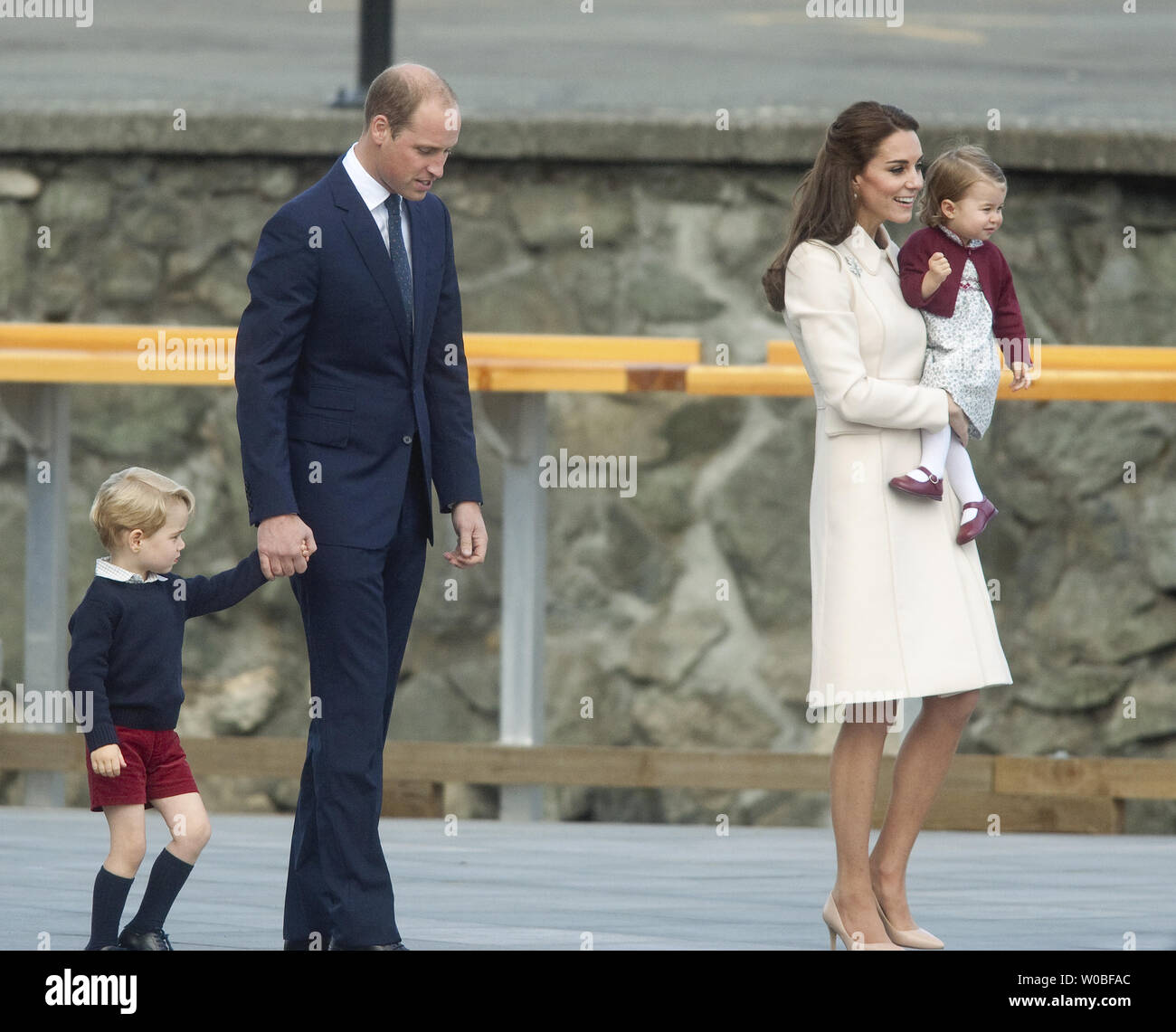 Duke duchess cambridge arrive seaplane hi-res stock photography and ...