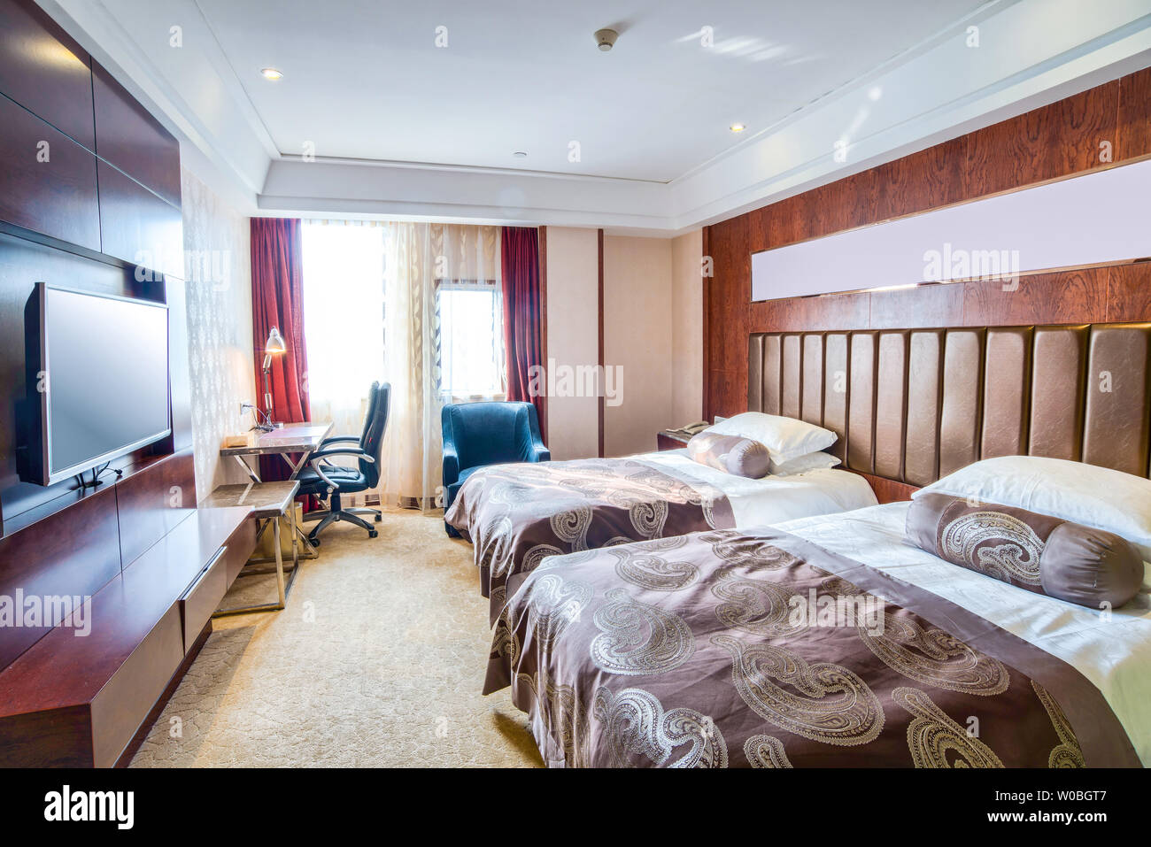 Modern hotel interior Stock Photo - Alamy