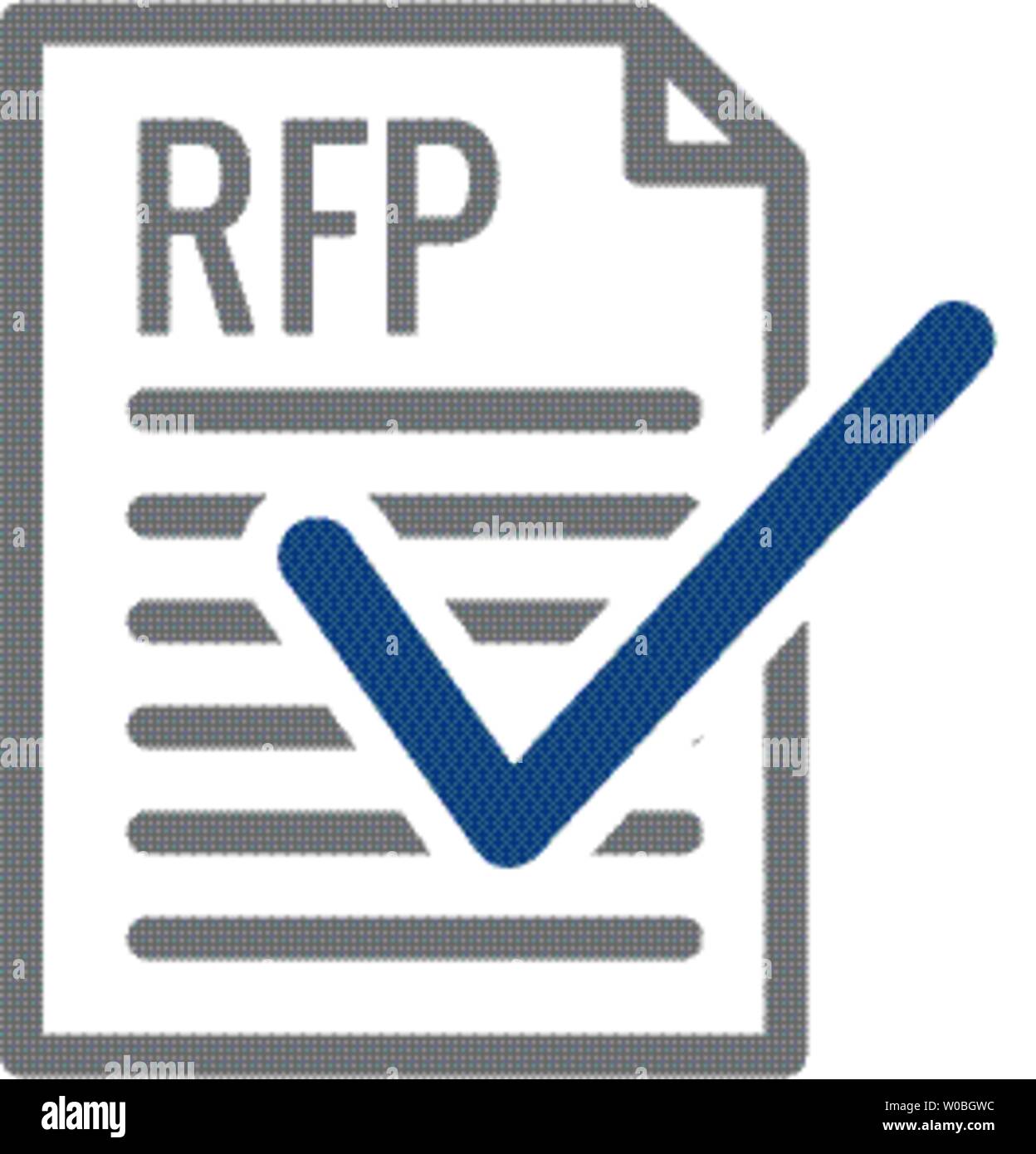 RFP Icon - request for proposal concept - idea Stock Vector Image & Art ...