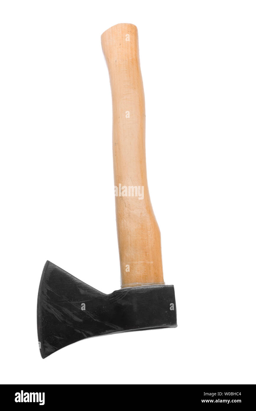 Axe isolated on the white background Stock Photo - Alamy