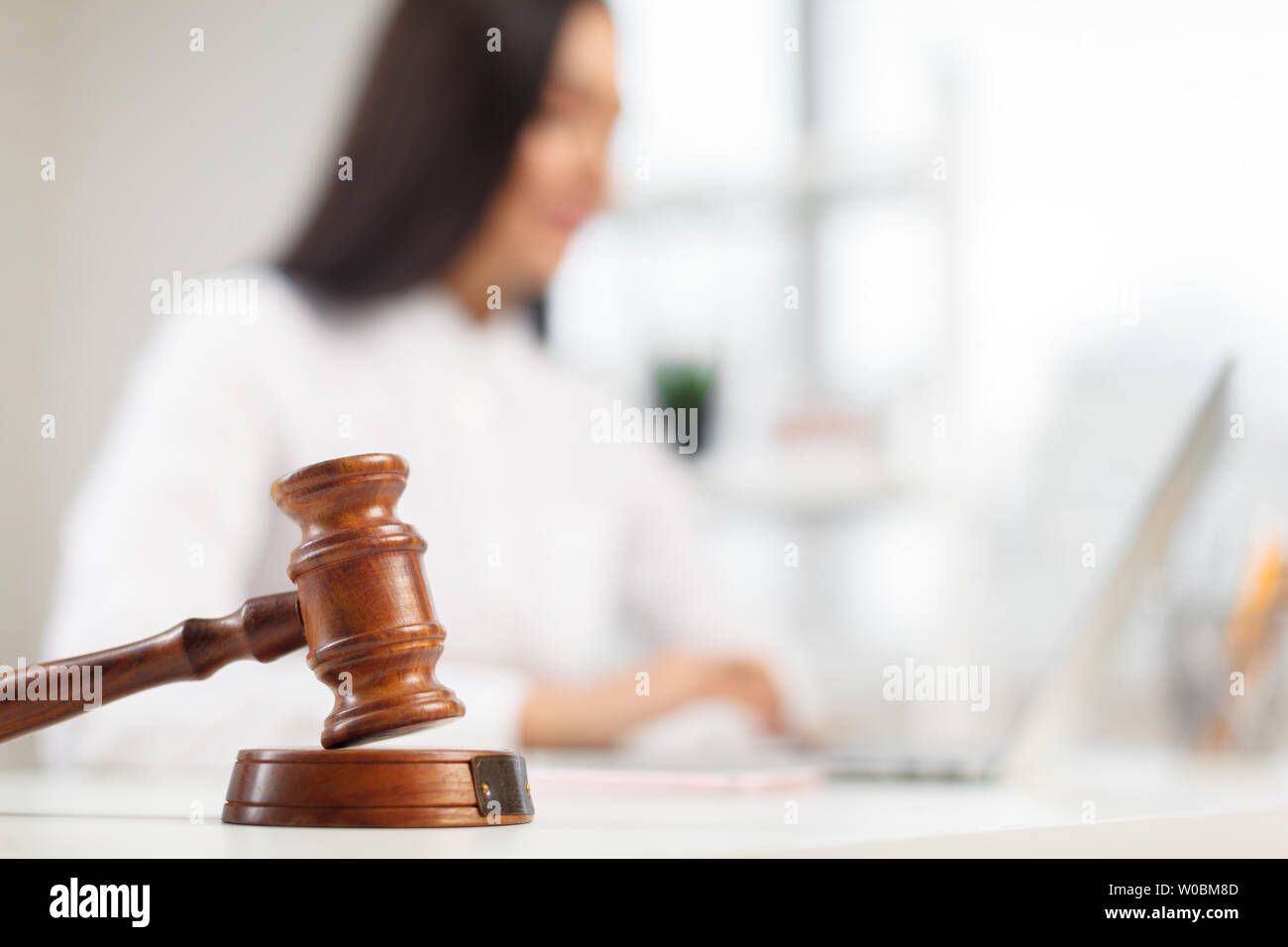 Courtroom interior gavel hi-res stock photography and images - Alamy