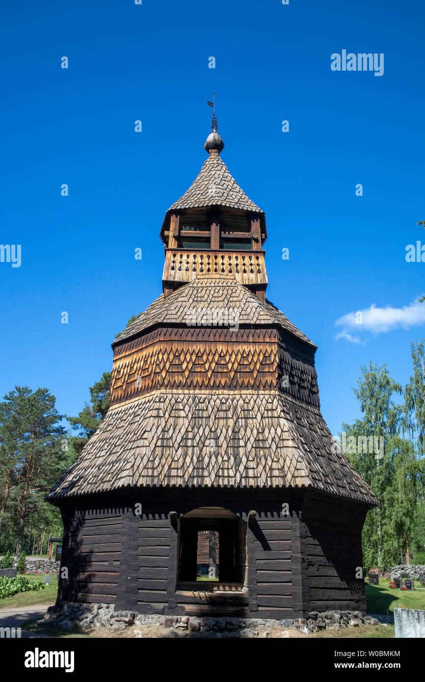 Church belltower, Ruokolahti Finland Stock Photo - Alamy