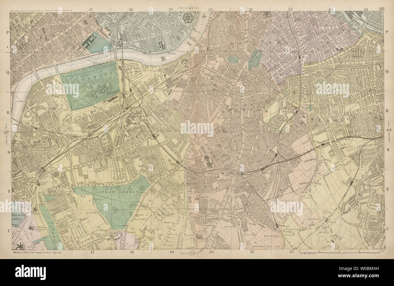 S LONDON Clapham Brixton Lambeth Battersea Chelsea Camberwell. BACON ...