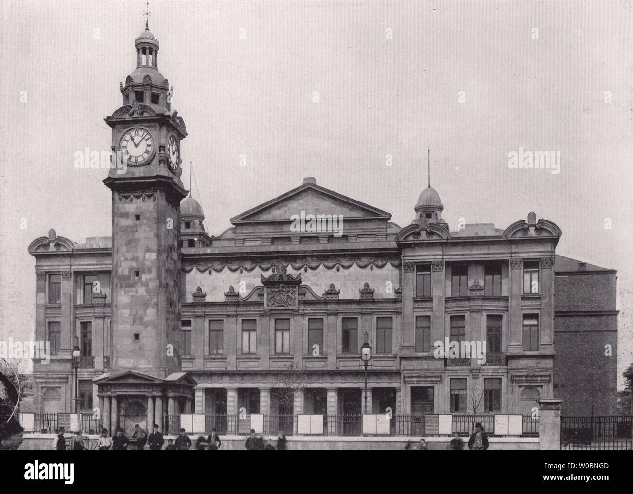 The People's Palace - From The Mile End Road. London 1896 old antique ...