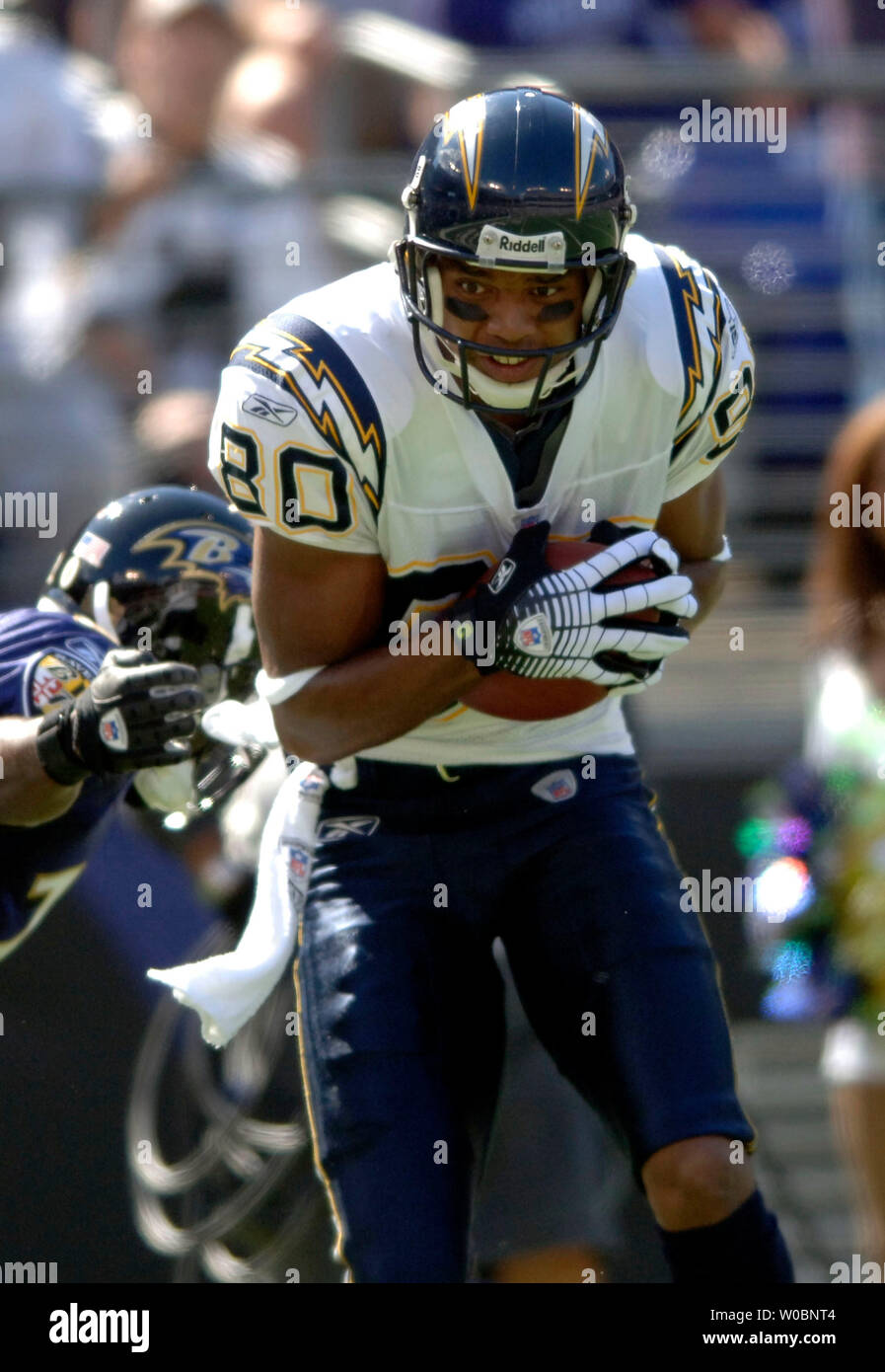 The San Diego Chargers wide receiver Malcom Floyd (80) catches a 31 ...
