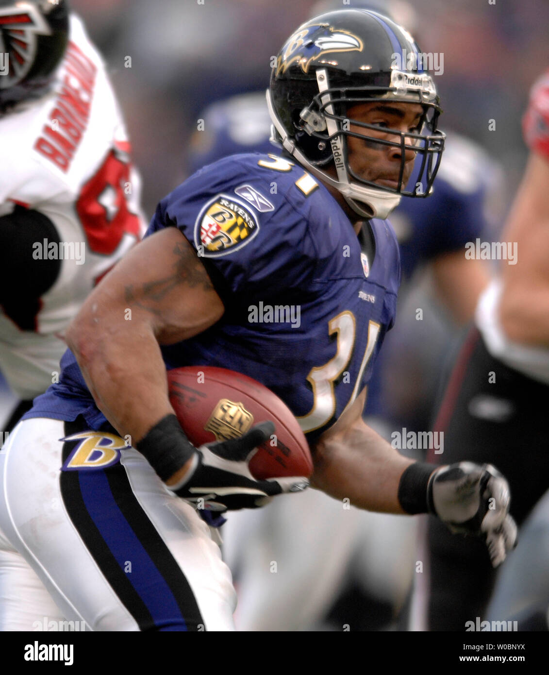 Baltimore ravens running back jamal hi-res stock photography and images ...