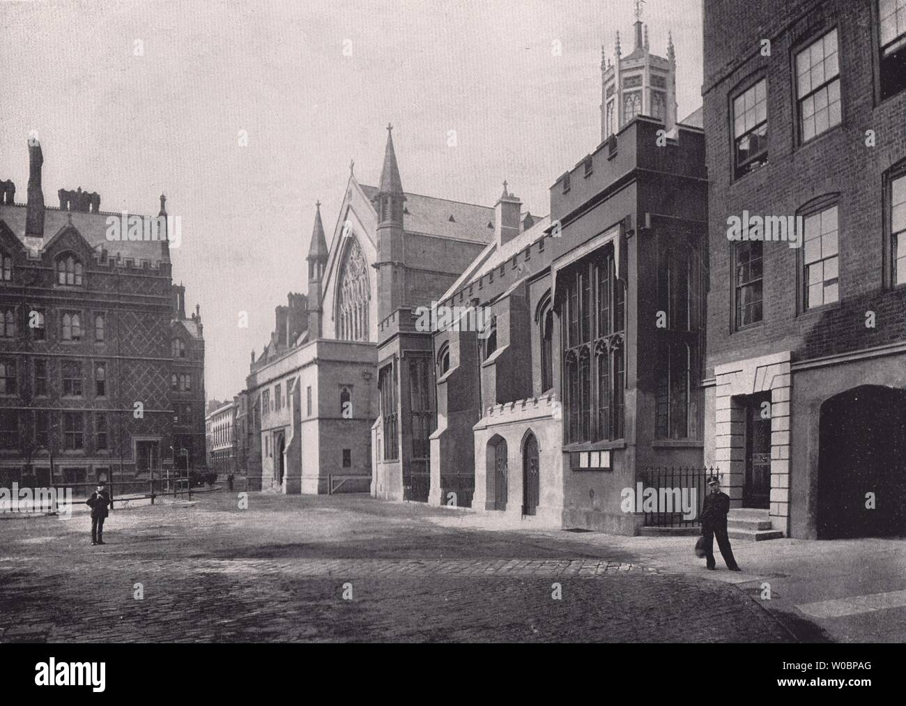 Lincoln's Inn - The Chapel. London 1896 old antique vintage print ...