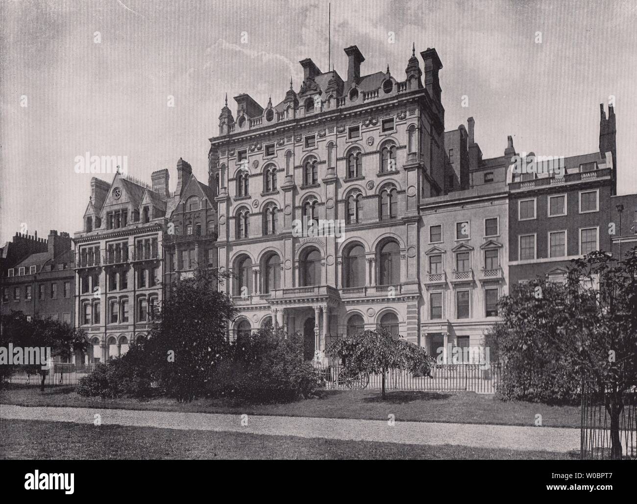 Lincoln's Inn Fields - Showing the Inns of court hotel. London 1896 old ...