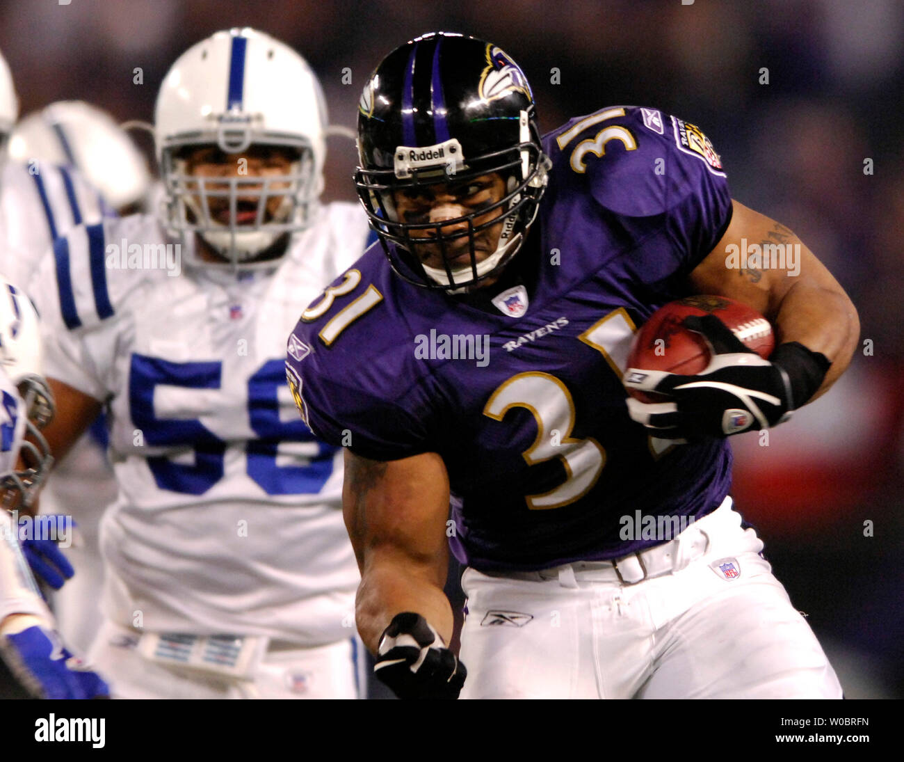 Baltimore ravens running back jamal hi-res stock photography and images ...
