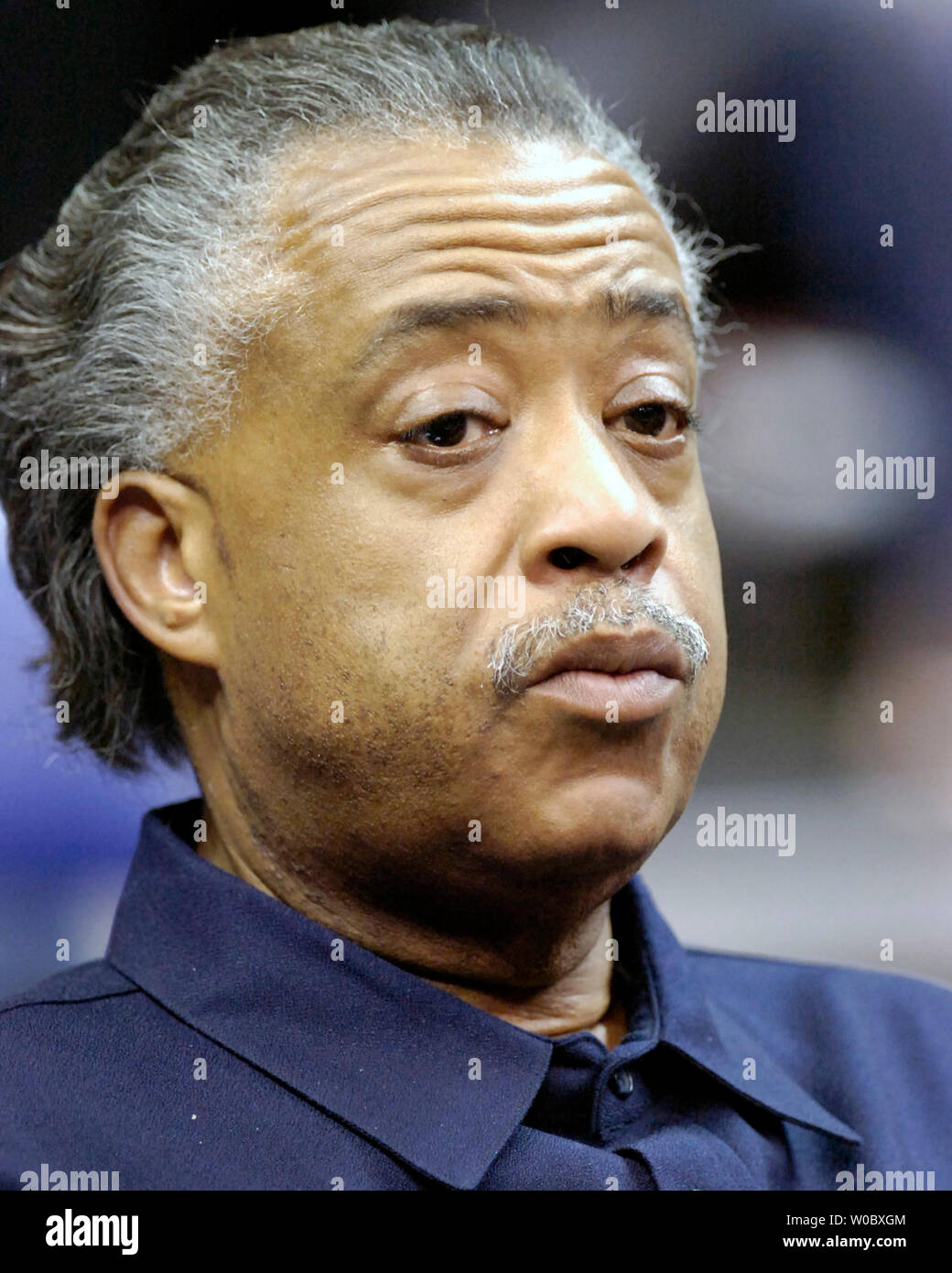 The Reverend Al Sharpton attends the game between the Portland ...