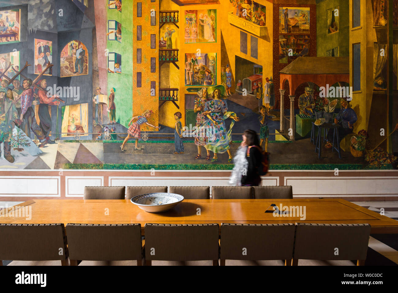 Per krohg oslo city hall hi-res stock photography and images - Alamy