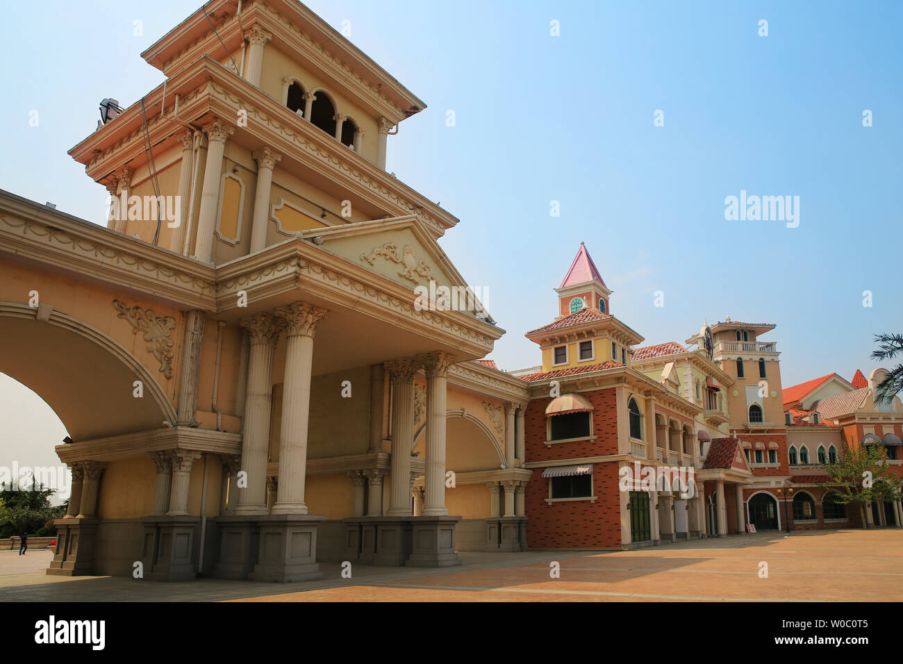High rise building ancient traditional palace palace hi-res stock ...