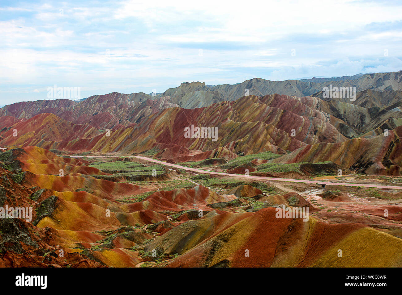 Colorful Danxia, Zhangye National Geopark Stock Photo - Alamy