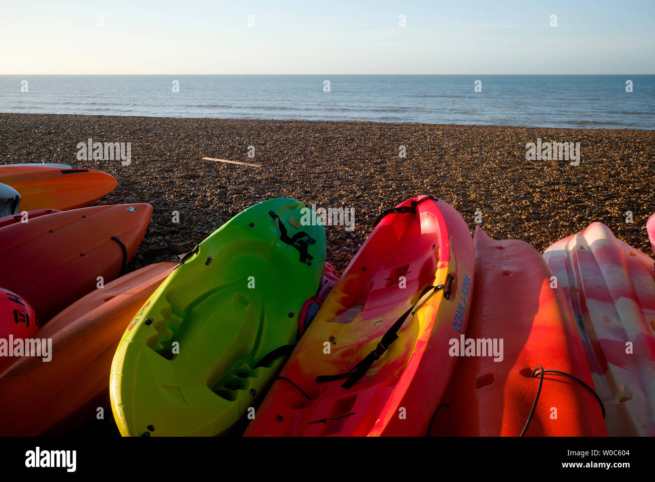 Empty kayaks hi-res stock photography and images - Alamy
