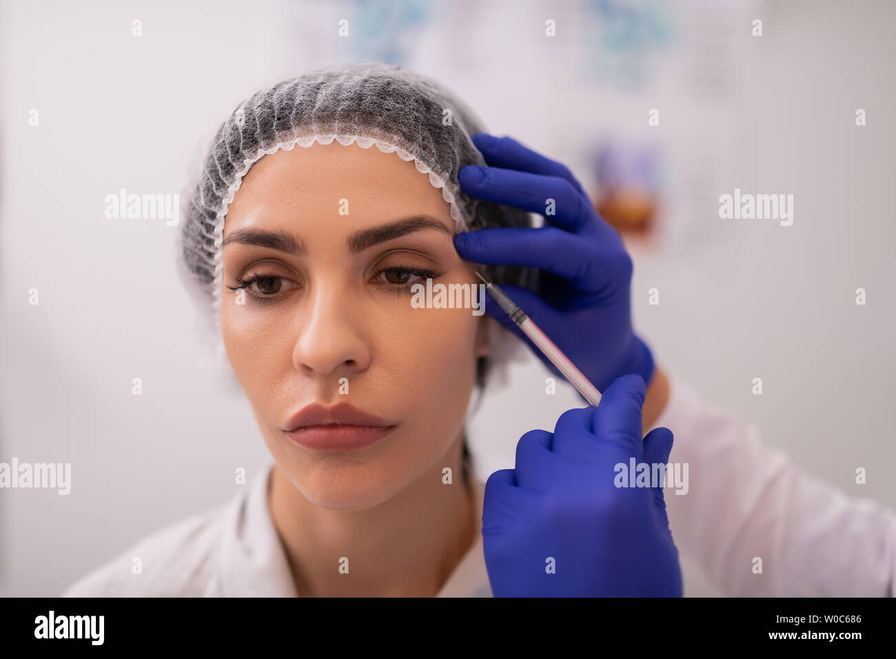 Injections botox woman having hi-res stock photography and images - Alamy