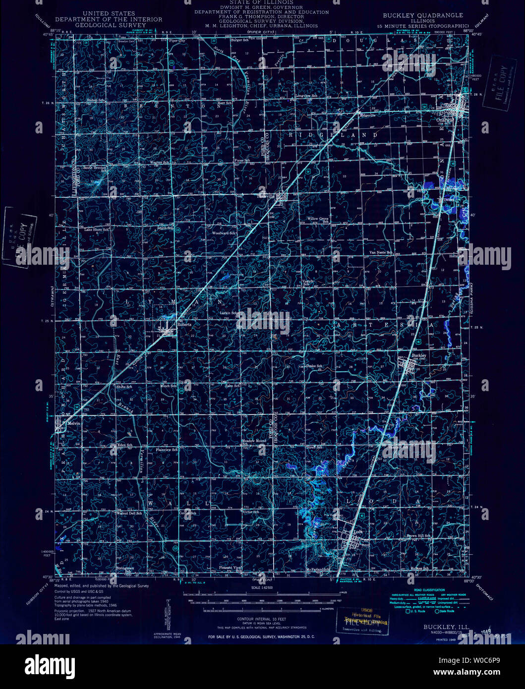 Map of buckley hi-res stock photography and images - Alamy