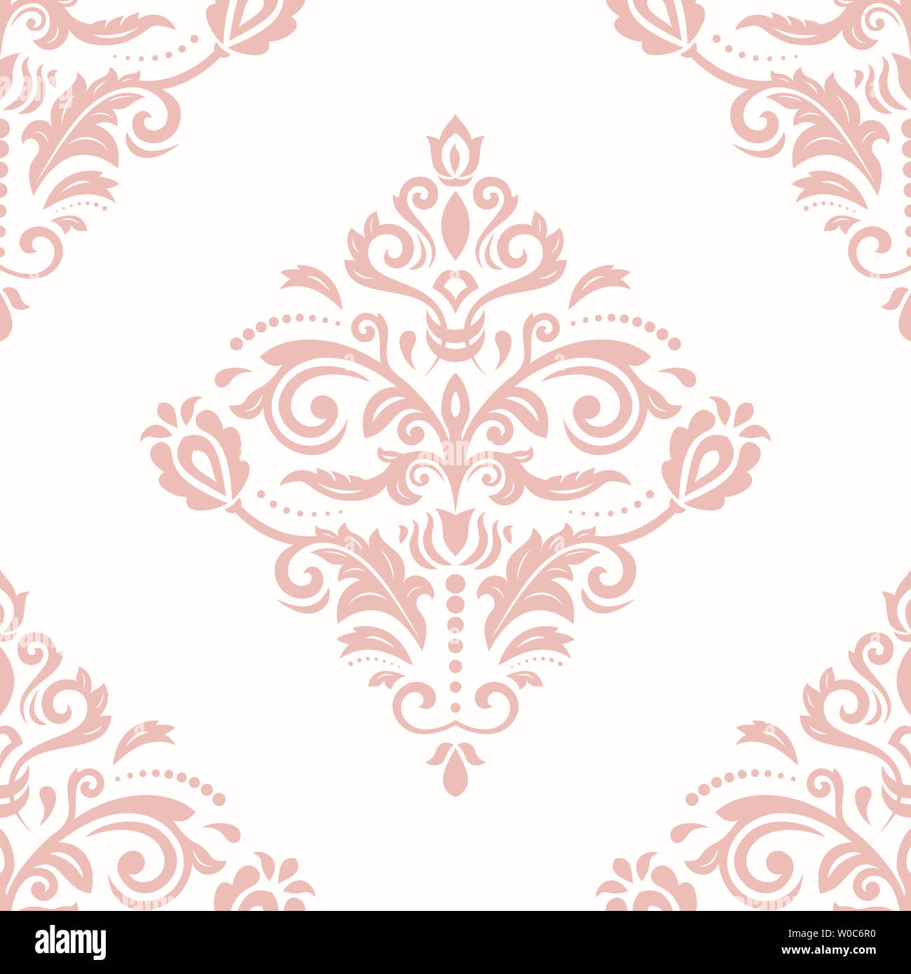 Orient classic pattern. Seamless abstract background with pink vintage ...