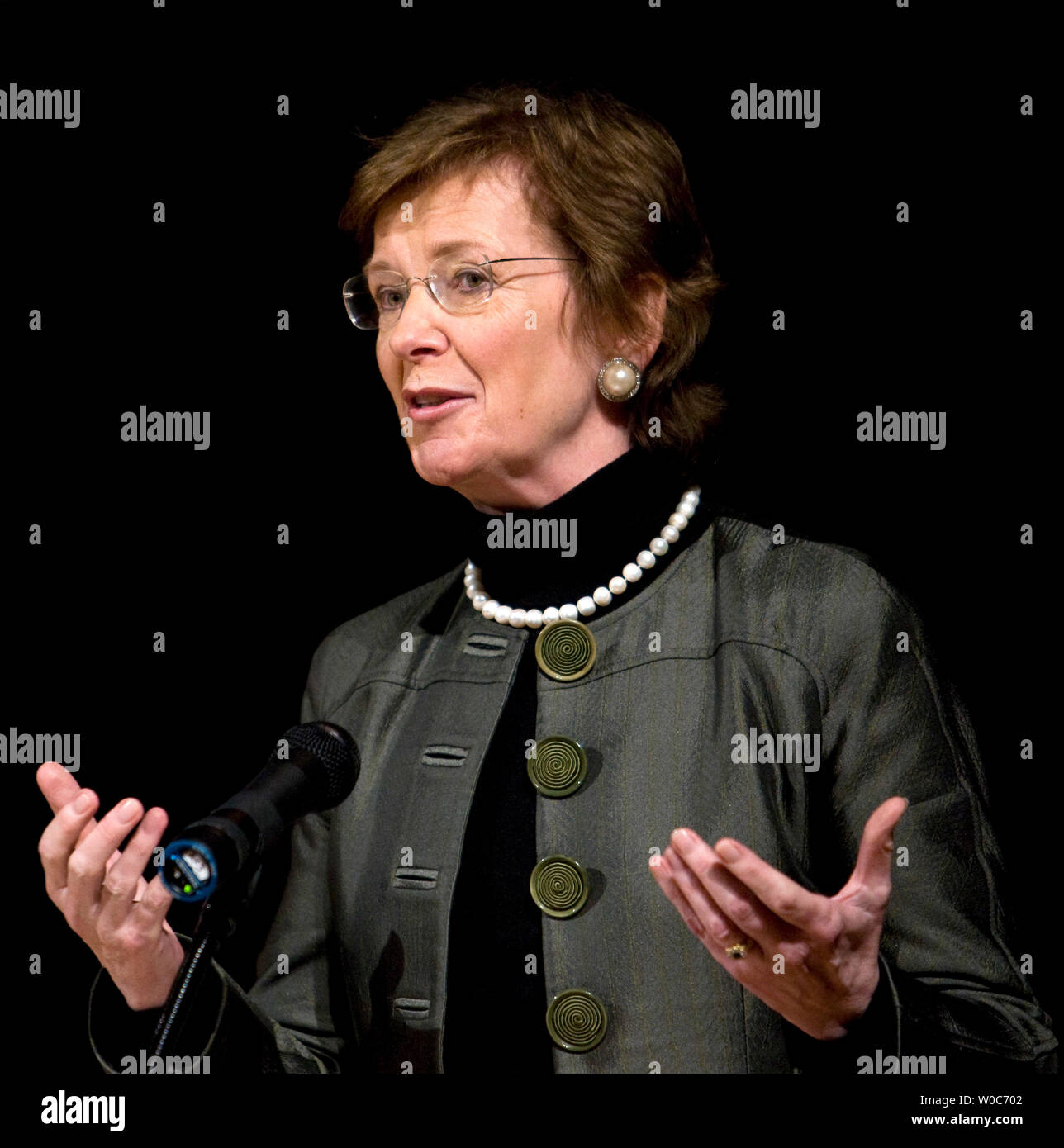 Former President of the Ireland Mary Robinson speaks during the ...