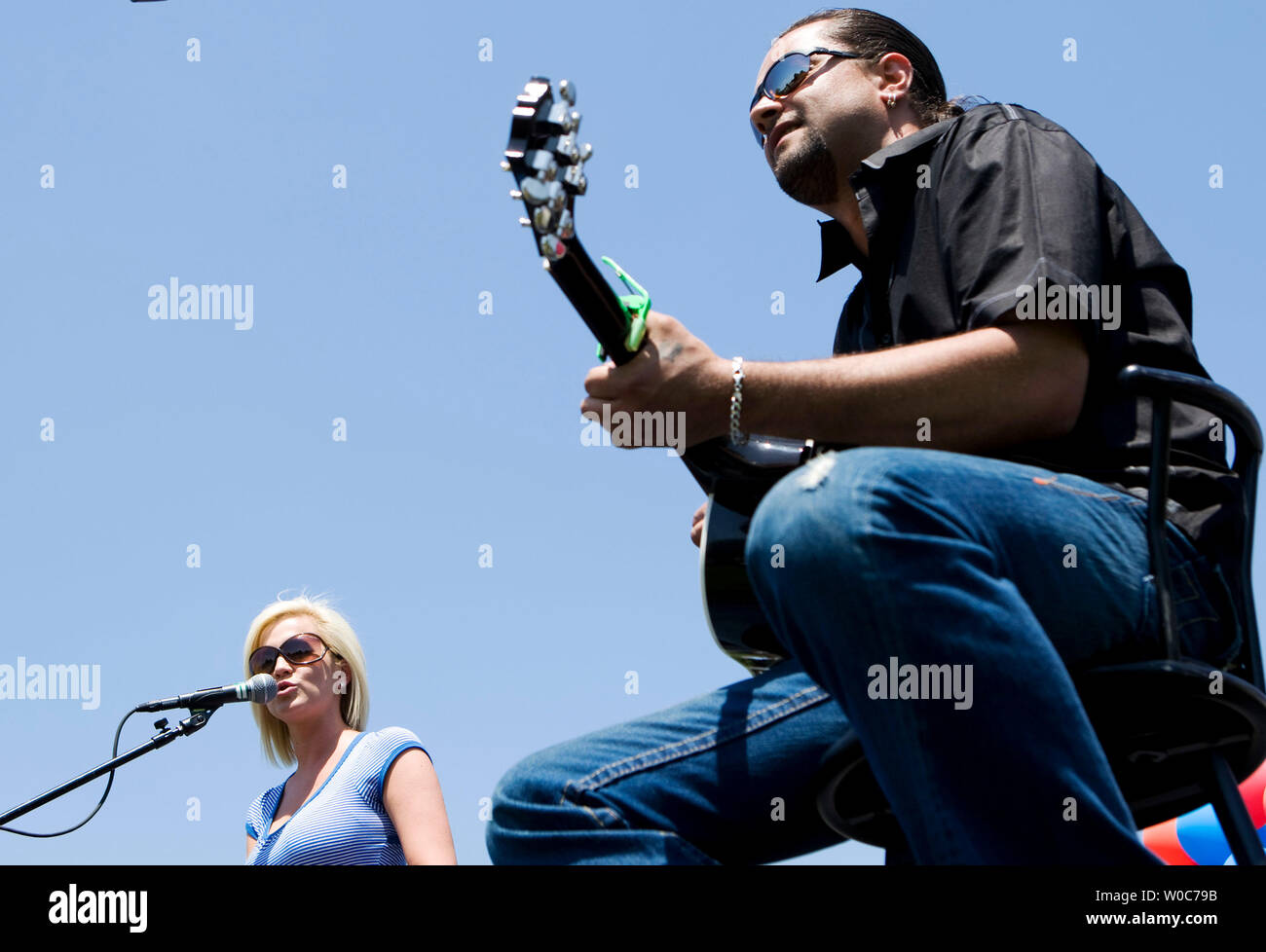 Country singer Kellie Pickler preforms during the Third National ...