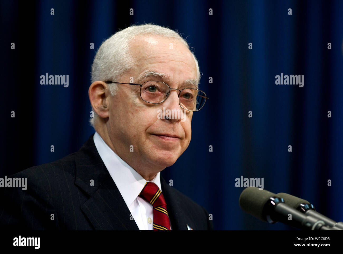 U.S. Attorney General Michael Mukasey speaks during an event at the ...