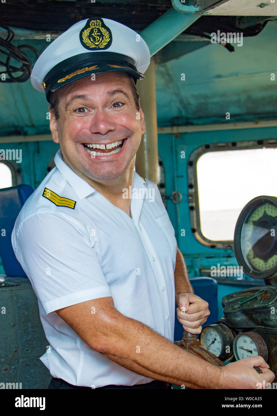 Helmsman sailor hi-res stock photography and images - Alamy