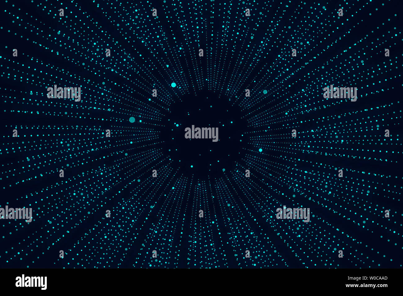 Particle trajectory formation with perspective space abstract ...