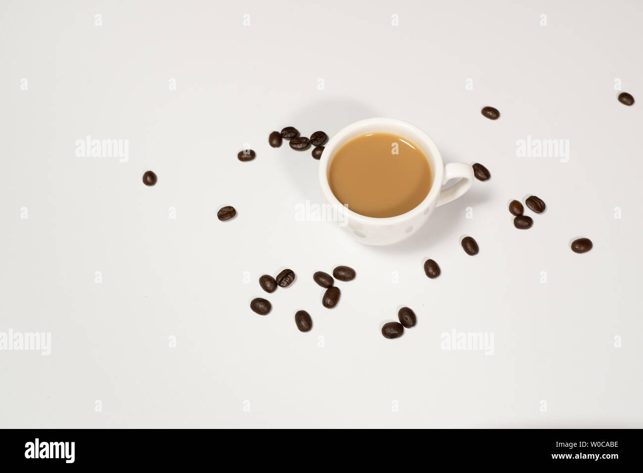 Coffee on a white background Stock Photo - Alamy
