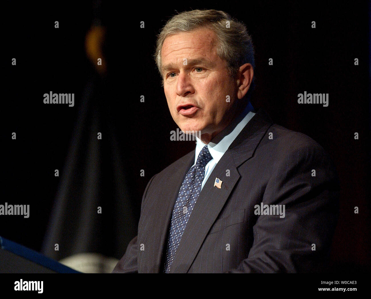 President George W. Bush outlines plans to help curb the proliferation ...