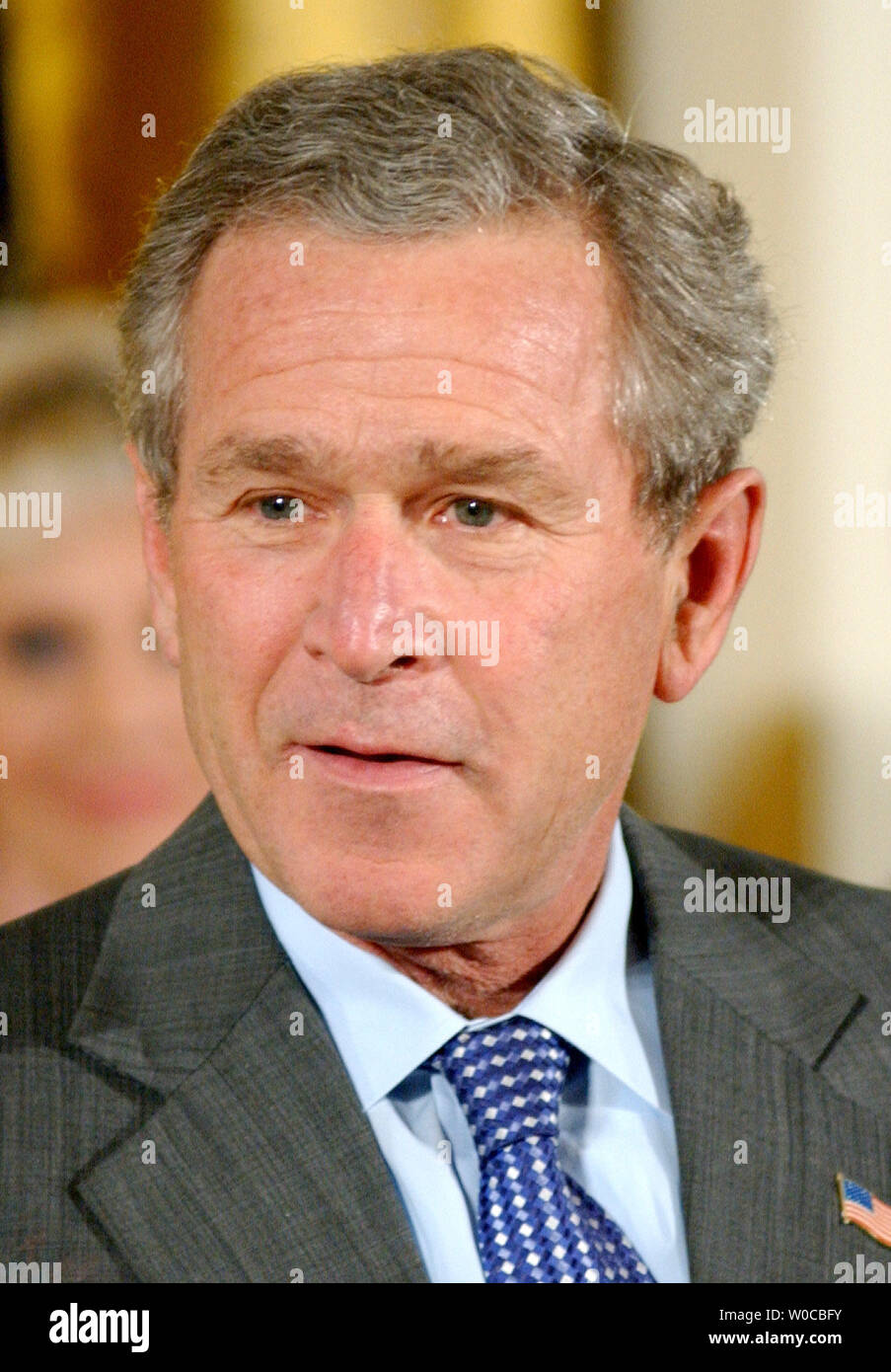President George W. Bush speaks before signing the Unborn Victims of ...