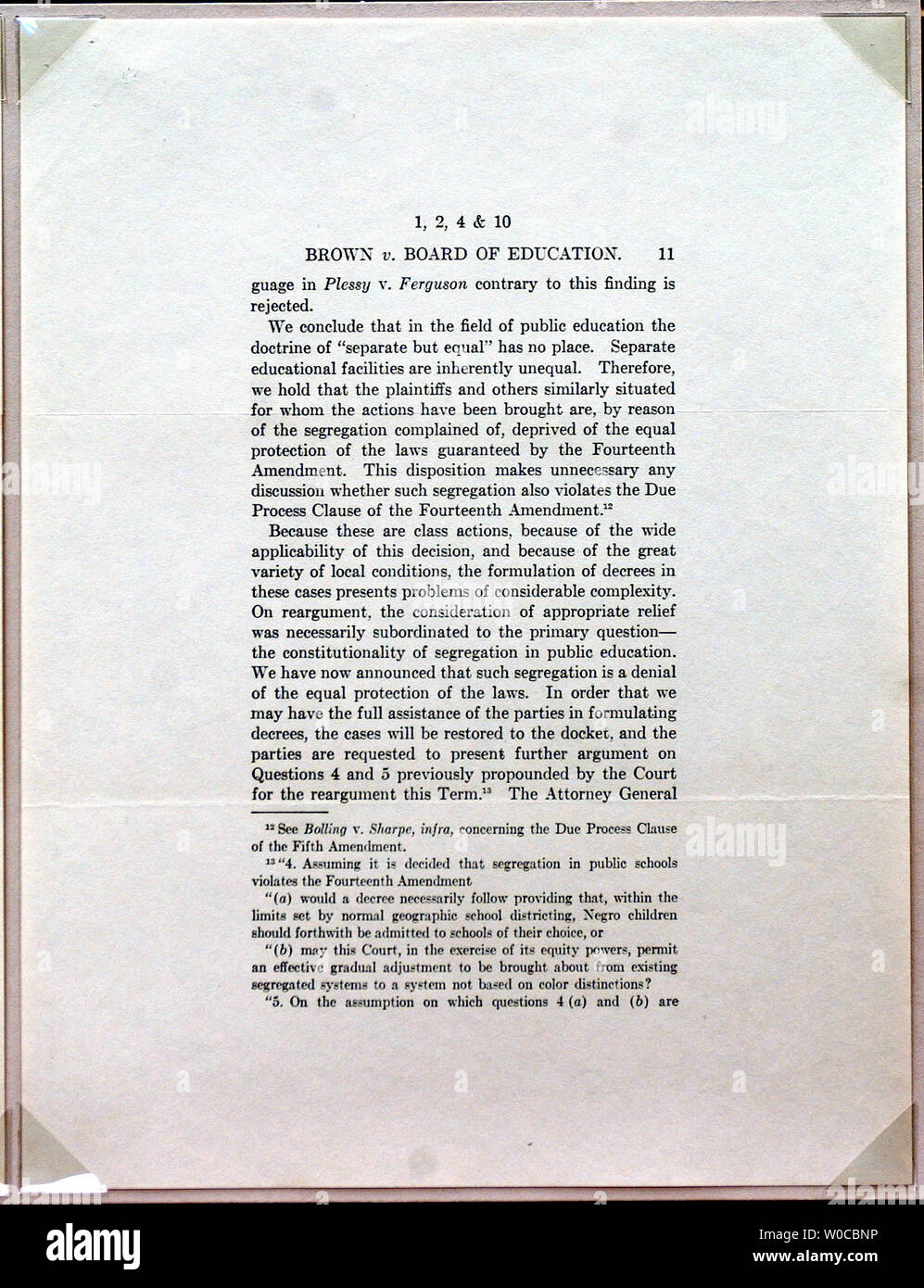 Decision Separate But Equal