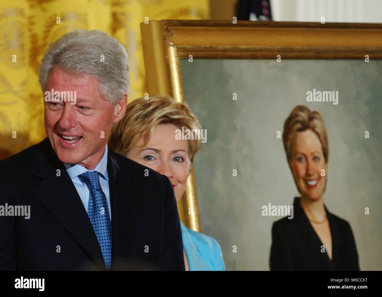 Former President Bill Clinton and wife Sen. Hilliary Clinton, D-NY ...