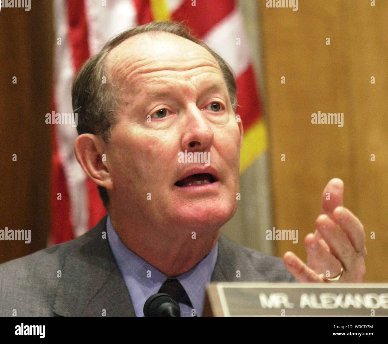 Mr. Lamar Alexander, U.S. Senator of Tennessee, presides over the U.S ...