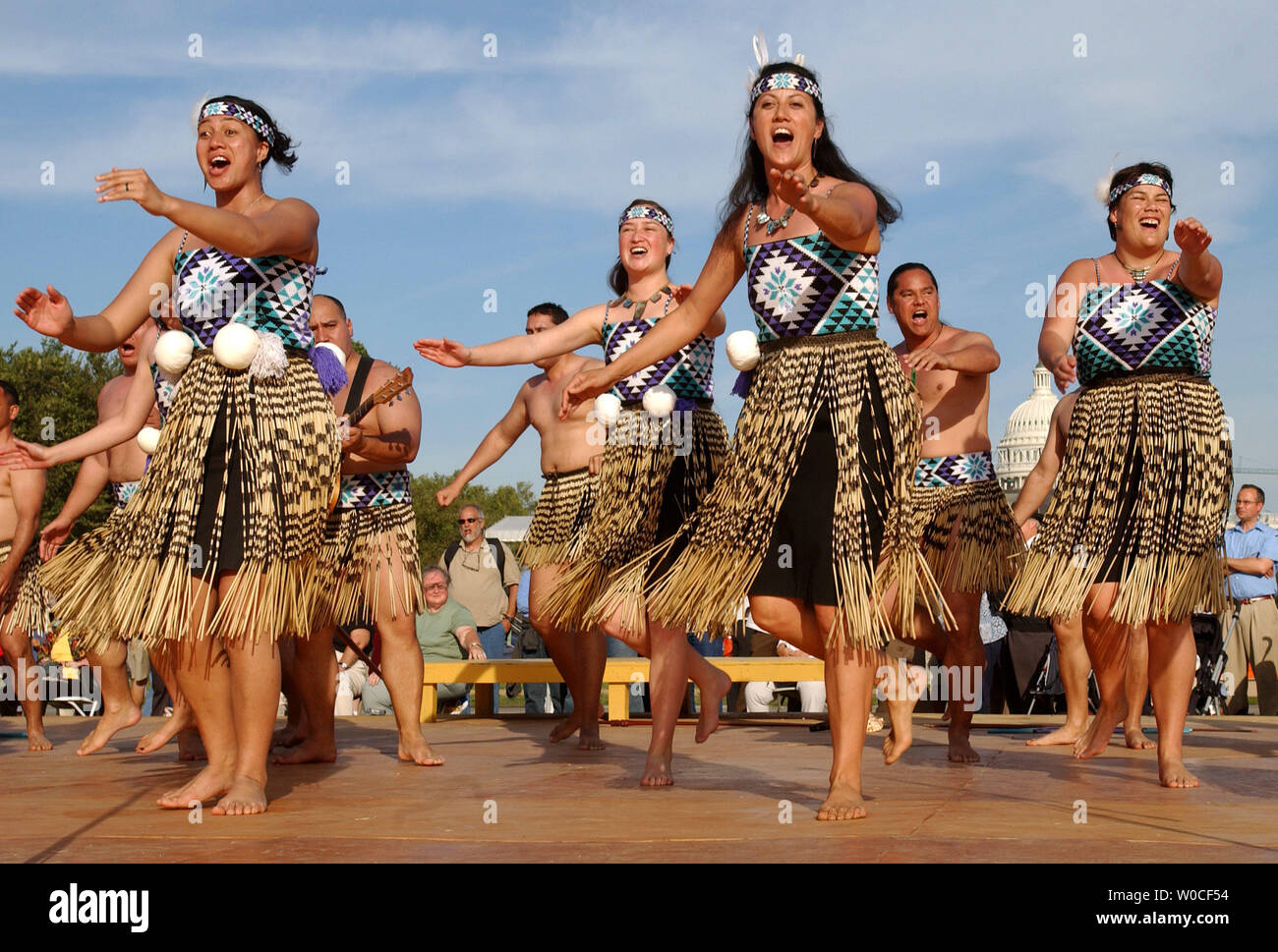 The Maori Ambassadors perform during the First Americans festival on ...