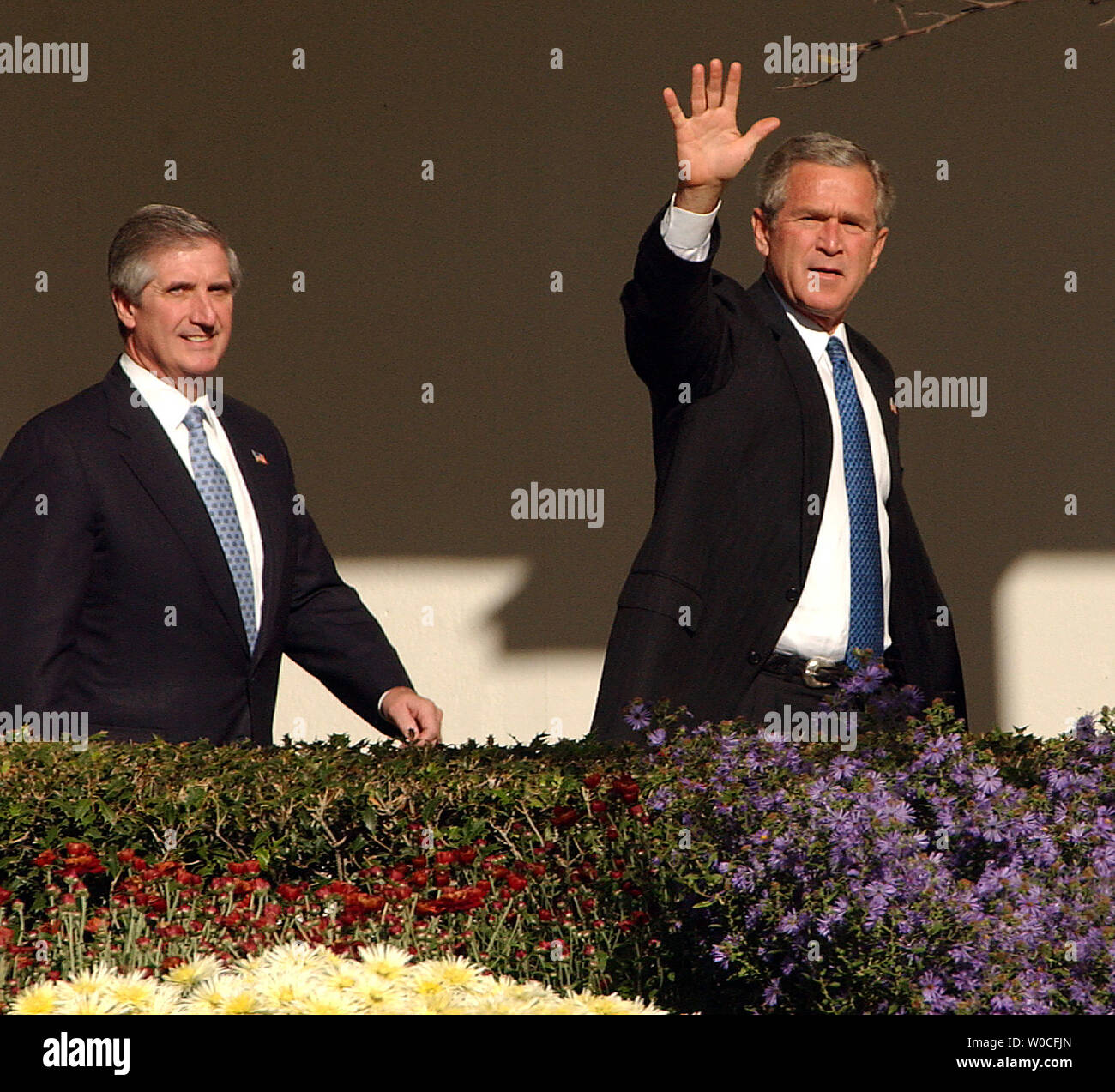 U.S. President George W. Bush and White House Chief of Staff Andy Card ...