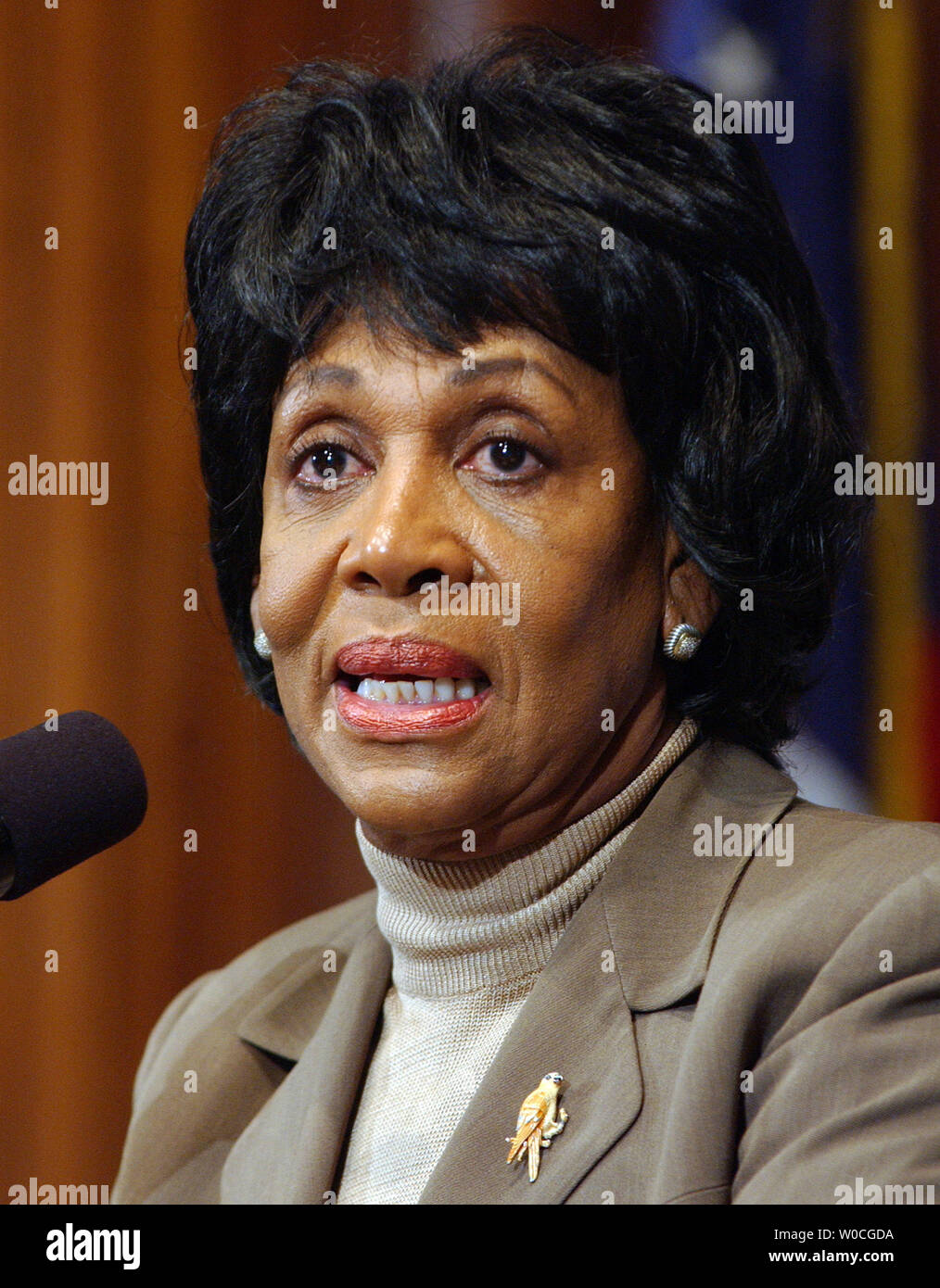 Rep. Maxine Waters, D-Ca., speaks after being named a "Ms." magazine ...