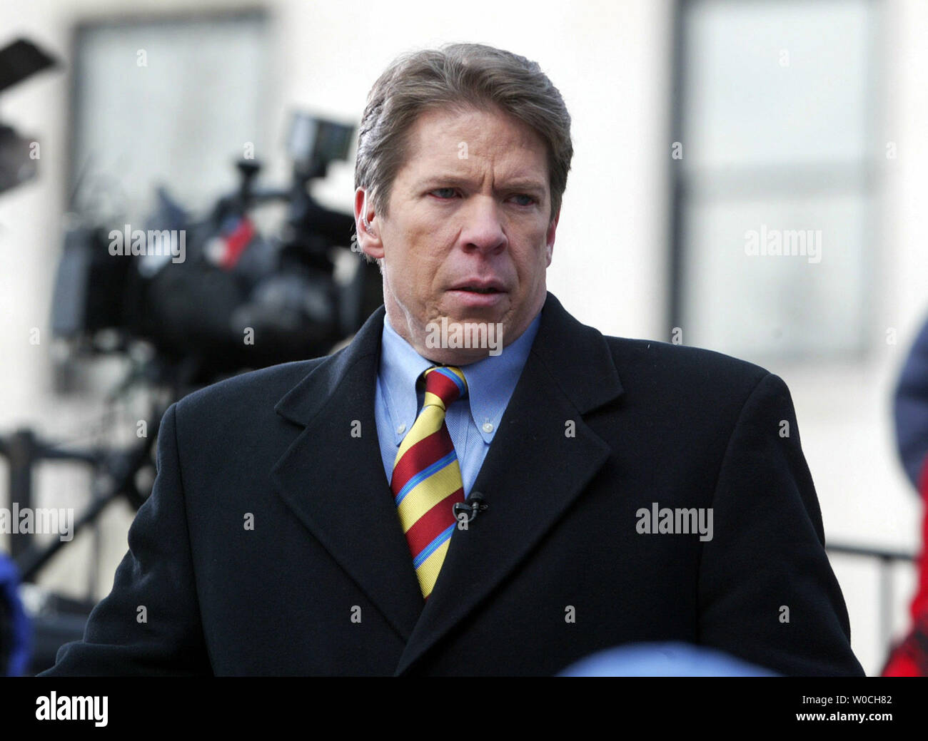Fox News' Major Garrett watches the Inaugural parade of President ...