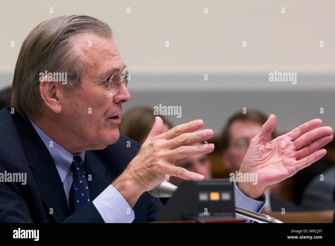 US Defense Secretary Donald Rumsfeld testifies on the Pentagon FY2006 ...