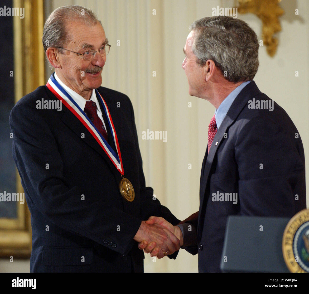 U.S. President George W. Bush awards a National Medal of Technology to ...