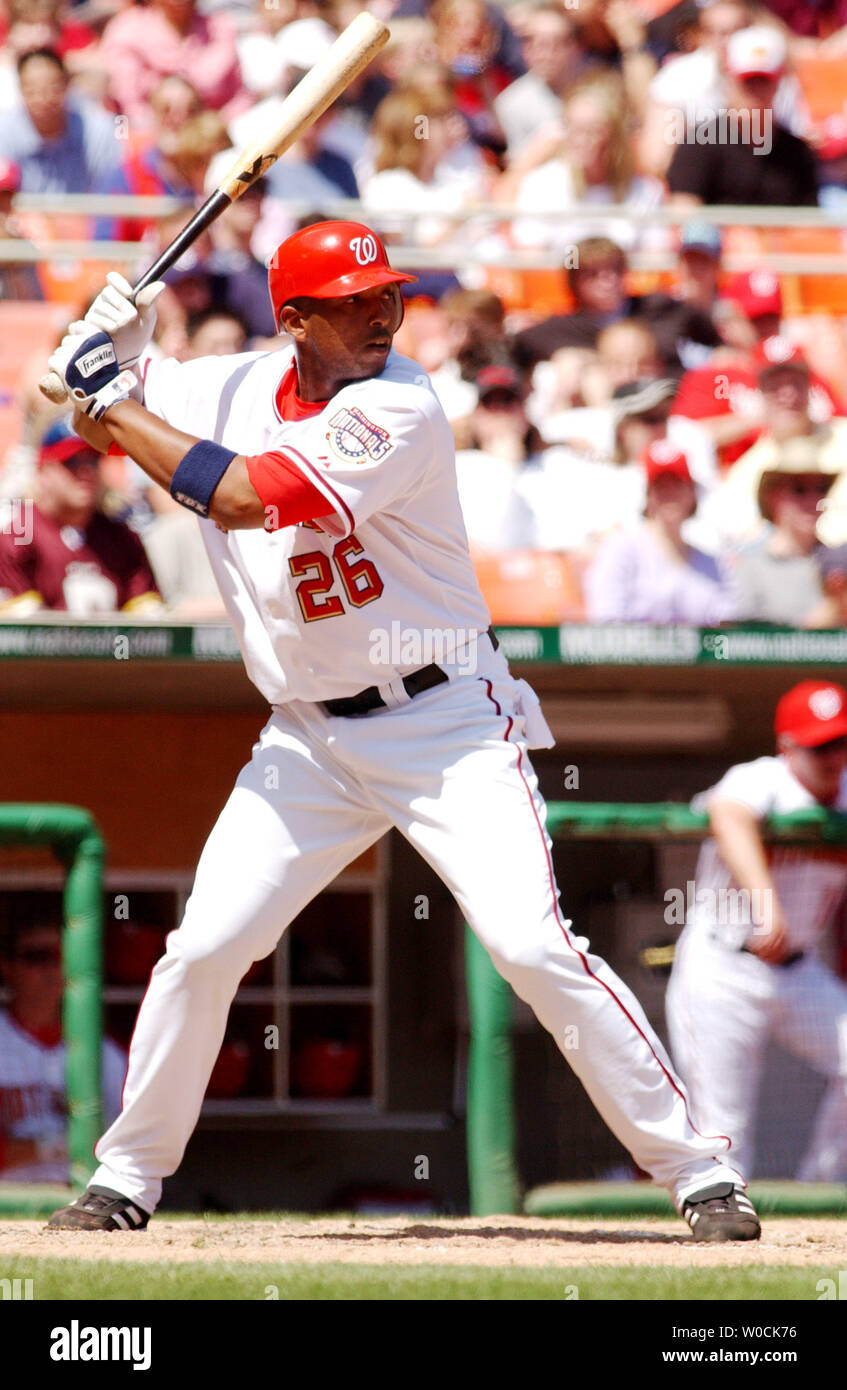 Washington Nationals left fielder J.J. Davis is up for bat during the ...