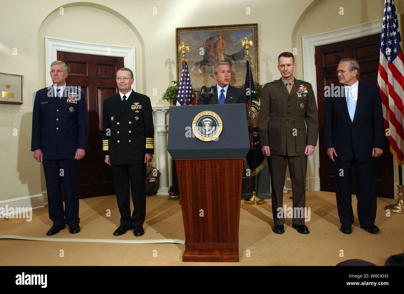U.S. President George W. Bush nominates Marine Gen. Peter Pace for ...