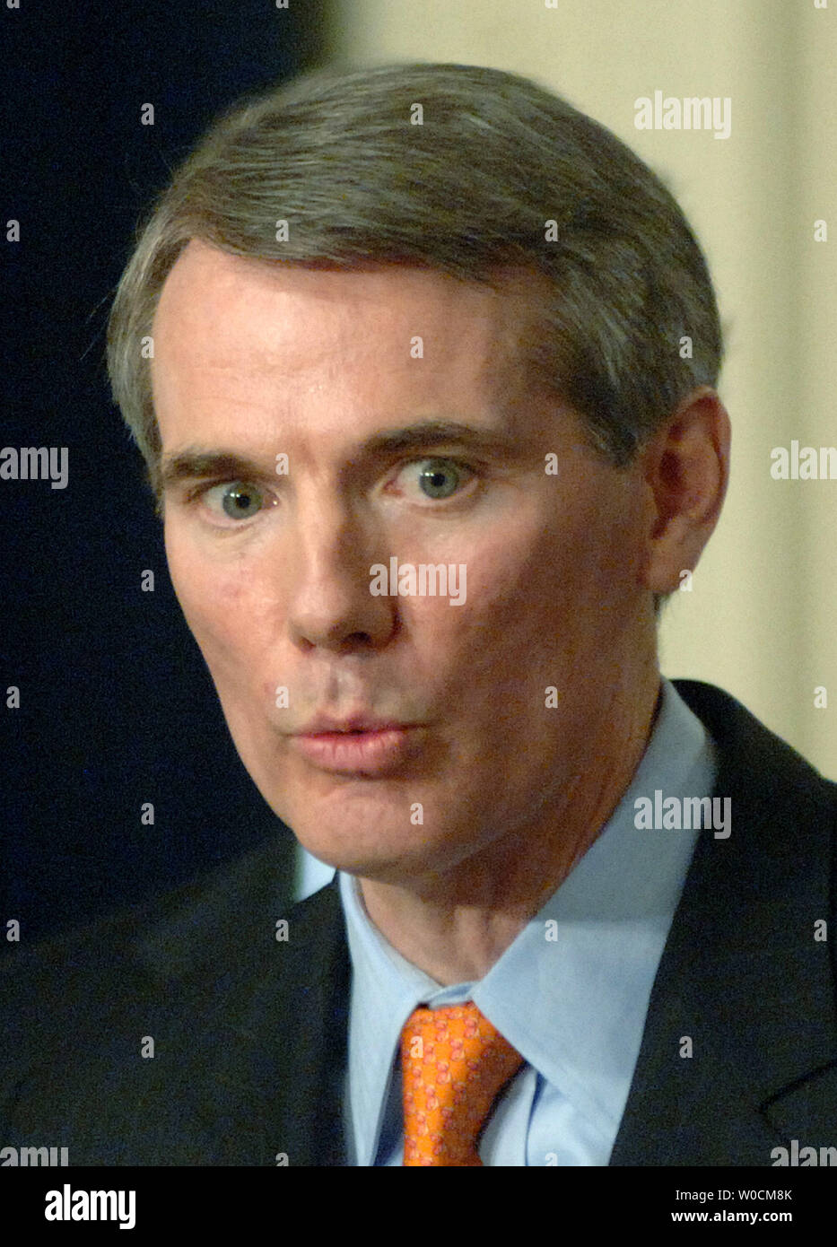 Rob Portman speaks after he was sworn in as US Trade Representative ...
