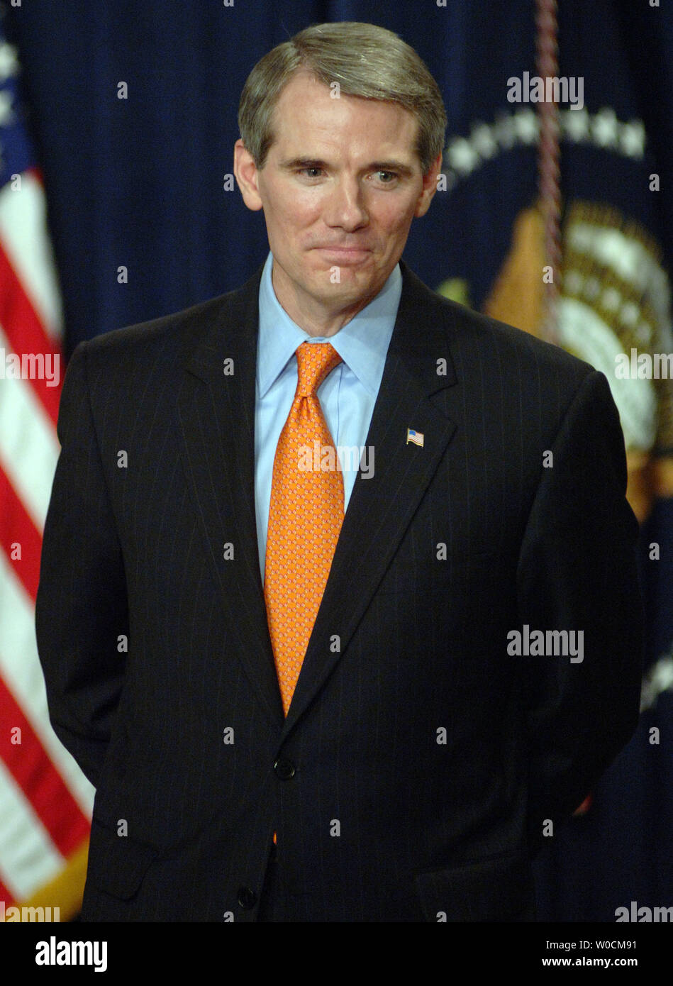 Rob Portman was sworn in as US Trade Representative during a ceremony ...