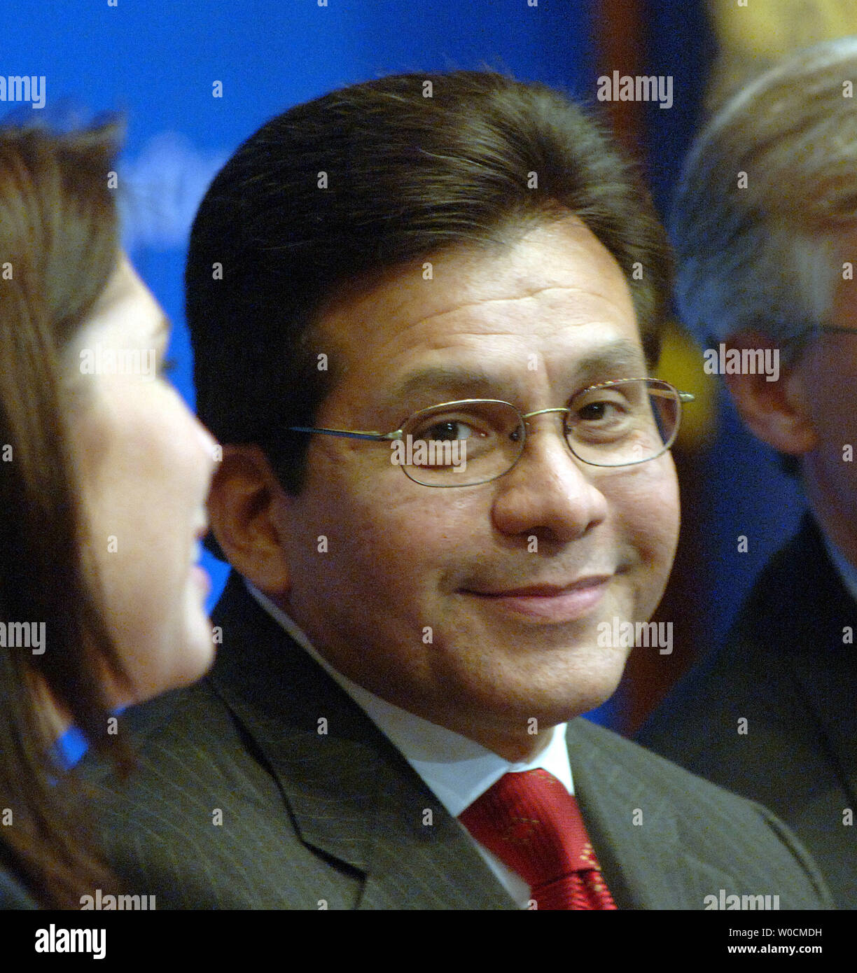 U.S. Attorney General Alberto Gonzalez speaks at the National Press ...